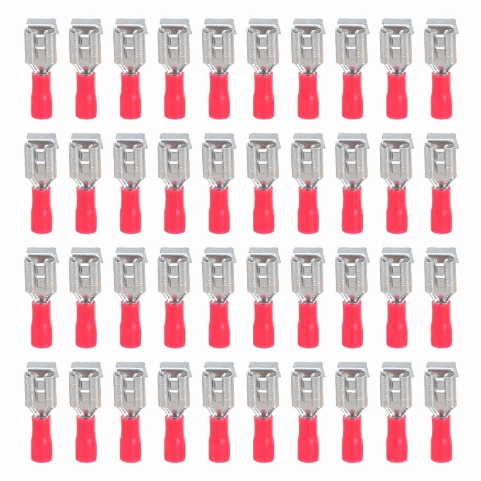 30/40pcs Piggyback Spade Connectors Quick Disconnect Kit Semi Insulated ...