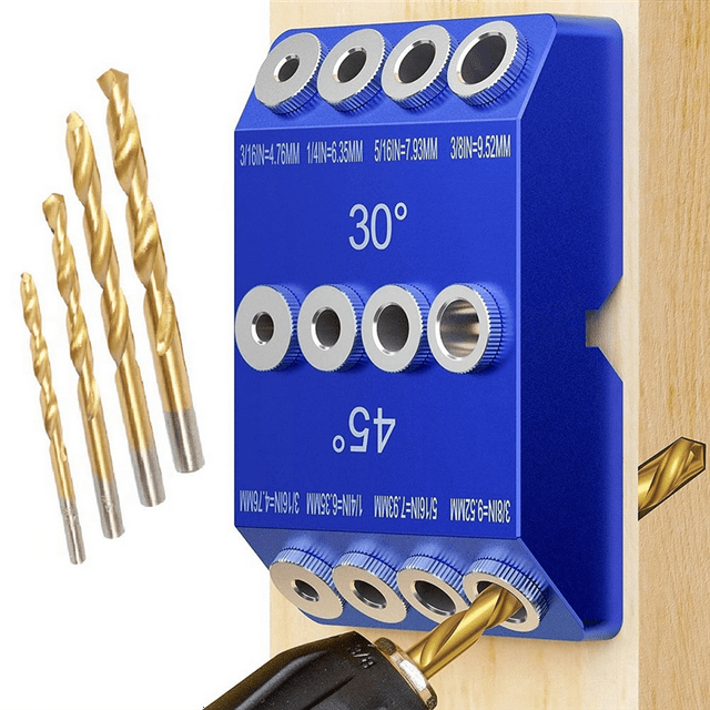 30 45 90 Degree Angle Drill Guide Jig, Drill Jig for Angled Holes and ...