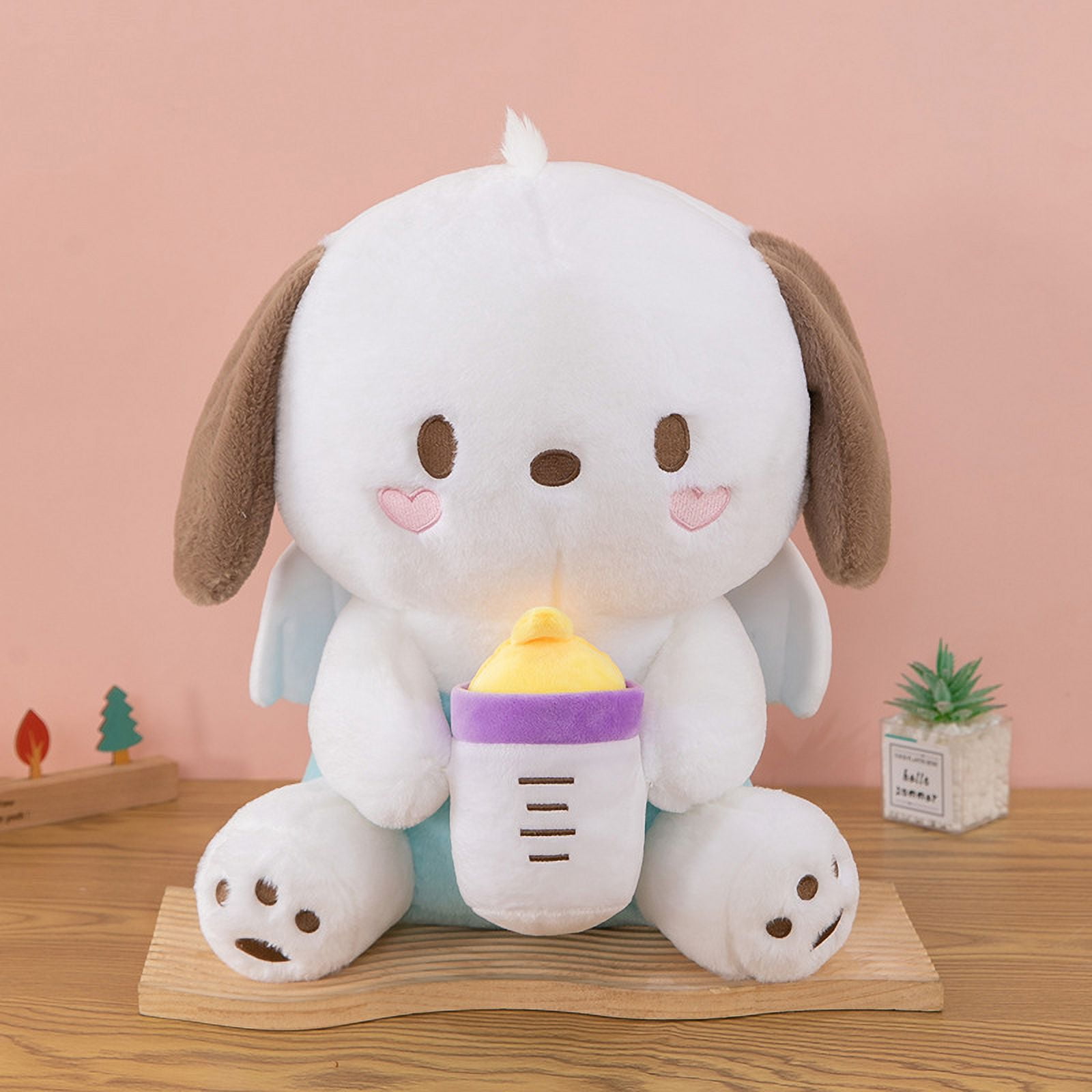 30/45cm Creative New Milk Bottle Angel Kuromi Plush Toys Doll Home ...
