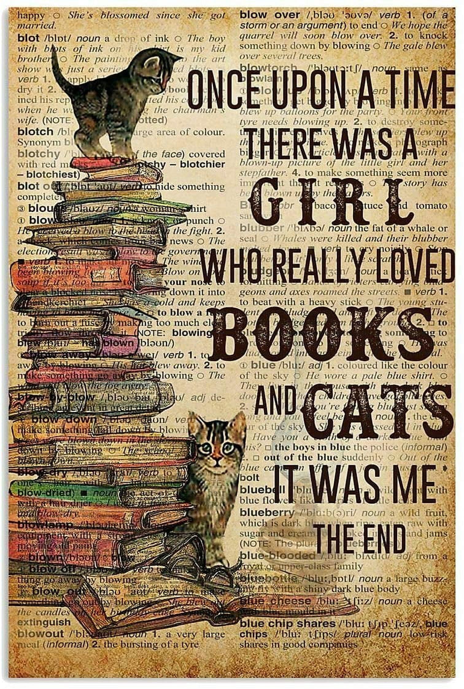 30.48 x 20.32 cm Cat once Upon A Time There Was A Girl Who Really Loved ...