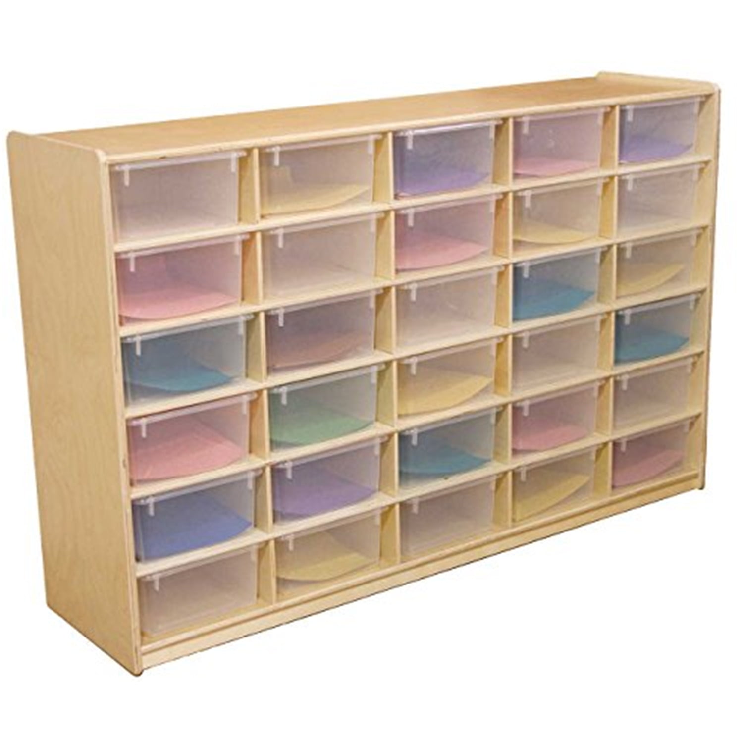 Wood Designs 30 5 In. Letter Tray Storage Unit With Translucent Trays 5 ...