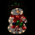 30.5" Lighted 2 Dimensional Snowman Christmas Outdoor Decoration ...