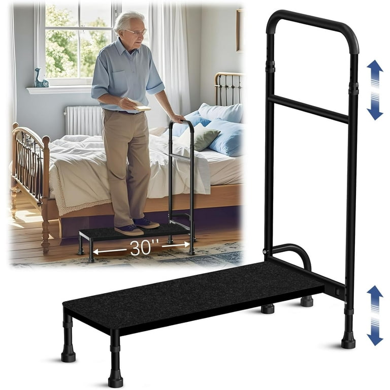 Bed stool with handle store
