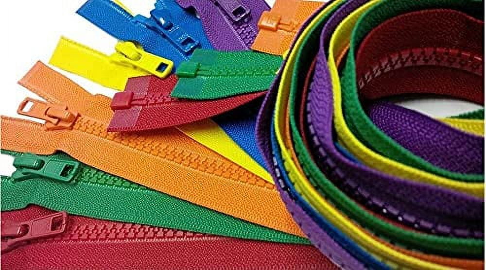 30" #5 Vislon Separating Assortment Zippers Special - Assorted Seasonal ...