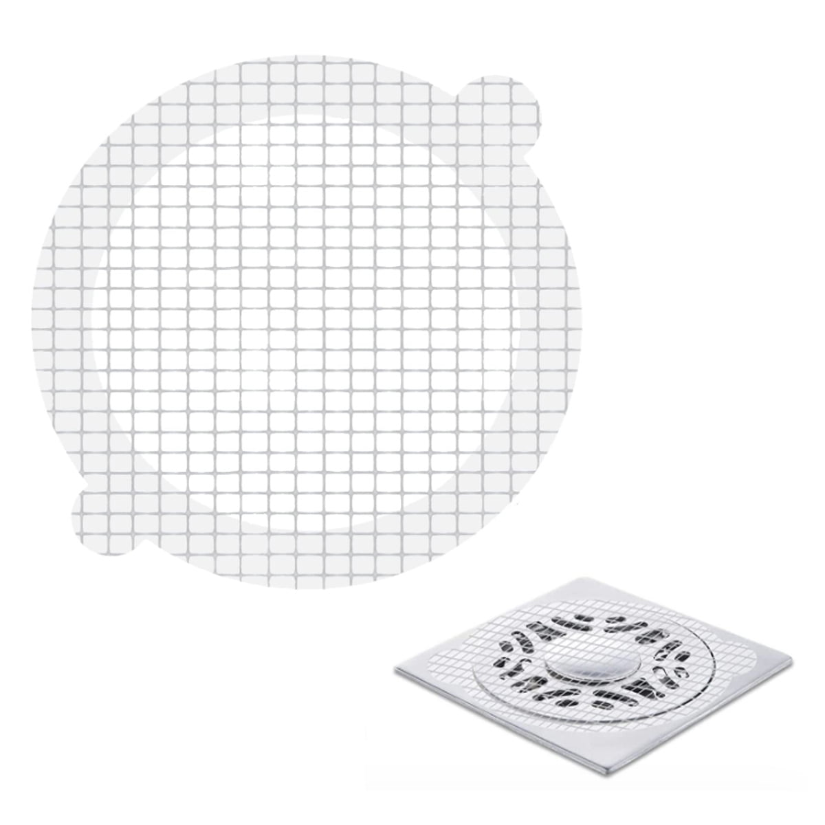 30/50 Pack, Disposable Shower Drain Cover Hair Catcher Shower Drain ...