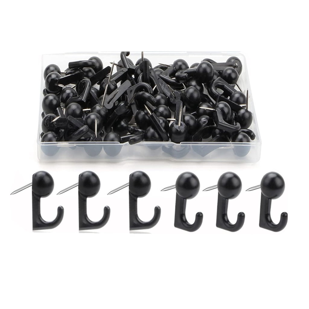 30/50 Pcs Push Pin Hooks Thumb Tacks Plastic Decorative Wall Push Pins ...