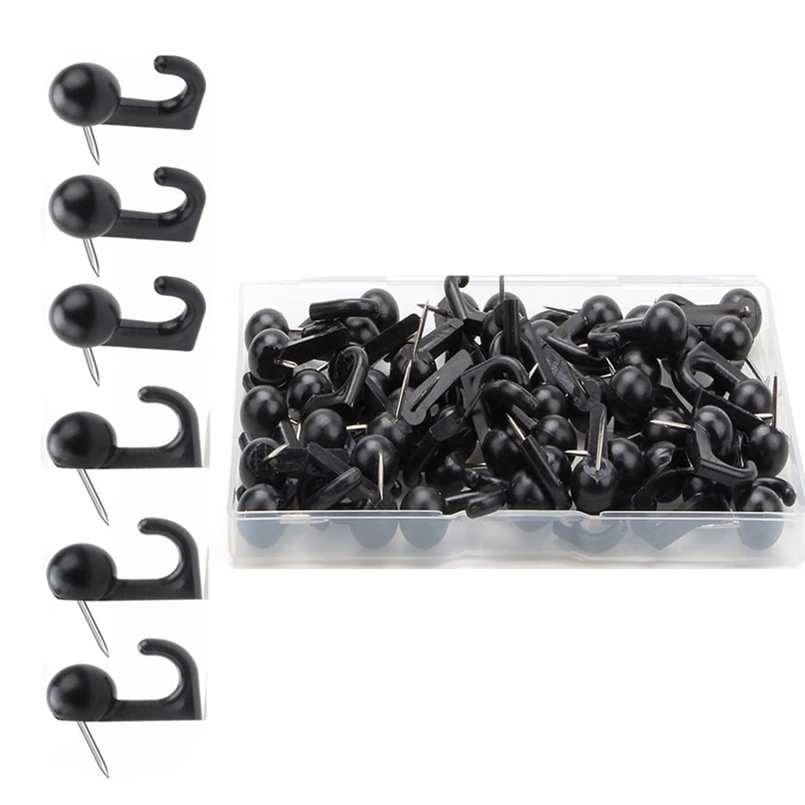 30/50 Pcs Push Pin Picture Hooks Cork Board Hooks Bulletin Board Hooks ...