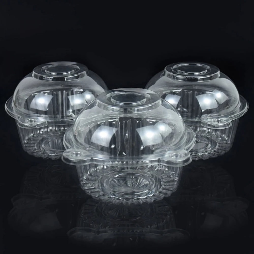 30/50Pcs Cake Slice Boxes Cupcake Container Square Individual Single ...