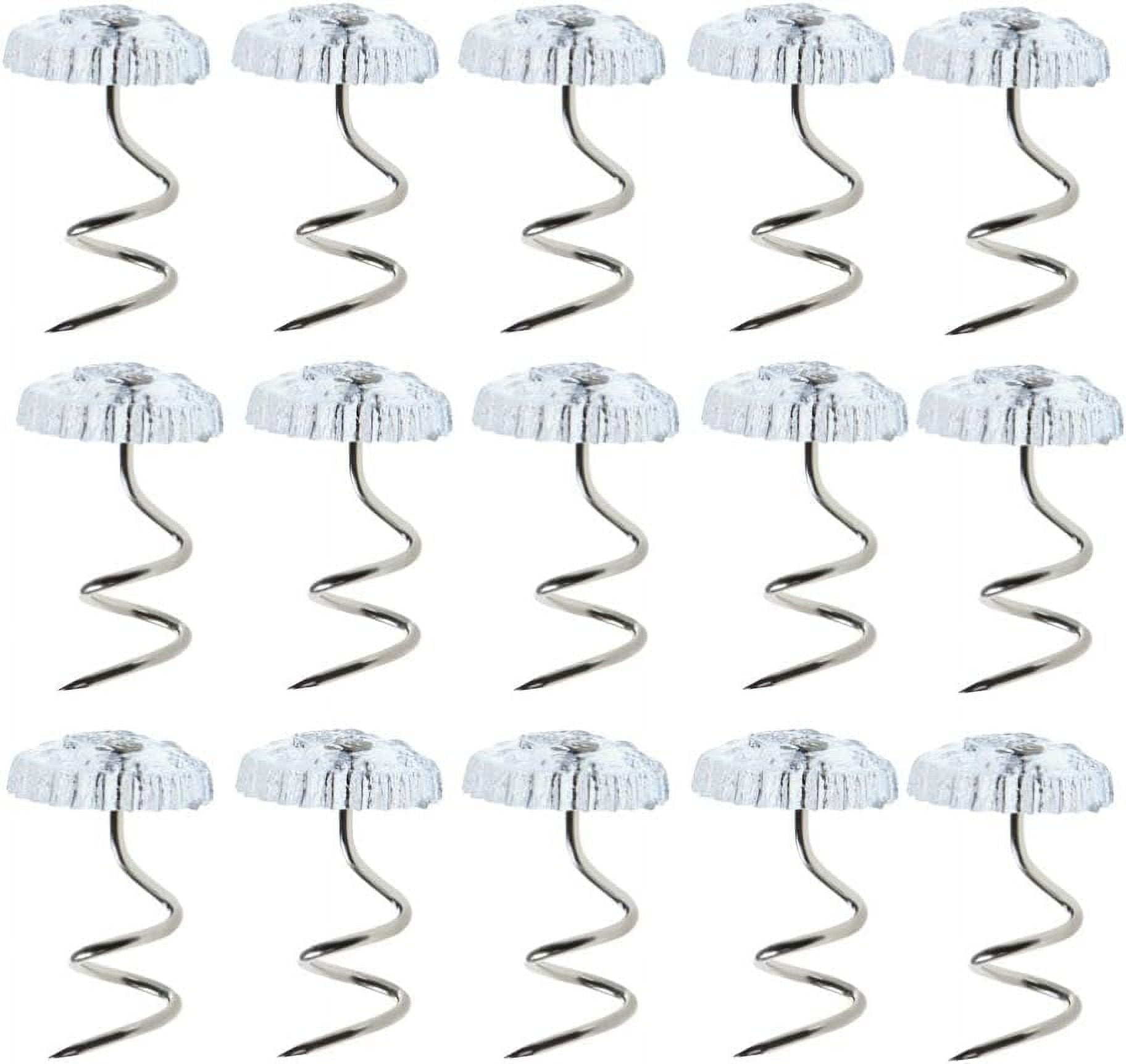 30/50pcs Clear Heads Twist Pins Cover Fasteners Headliner Pins ...