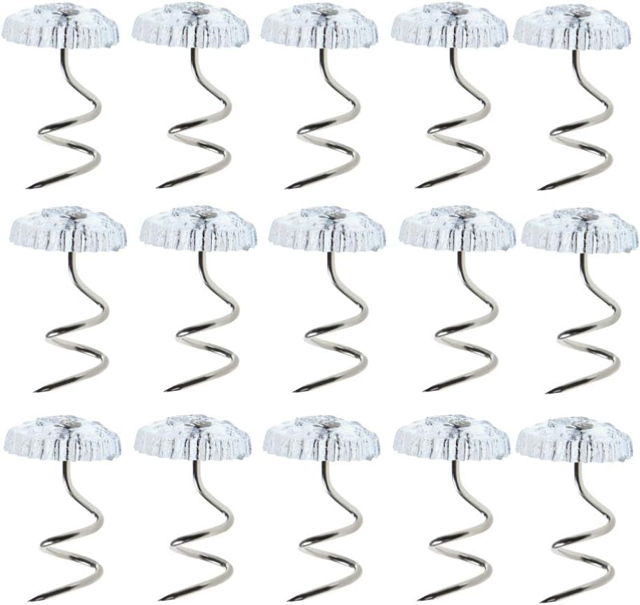 30/50pcs Clear Heads Twist Pins Cover Fasteners Headliner Pins ...