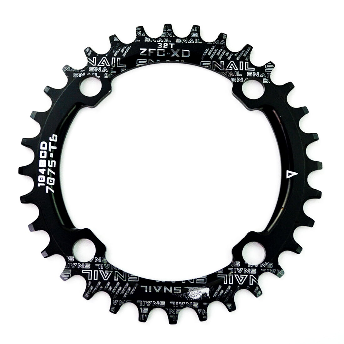 30-52T 104BCD Narrow Wide MTB Chainring, Single Speed Round Oval AL7075 ...