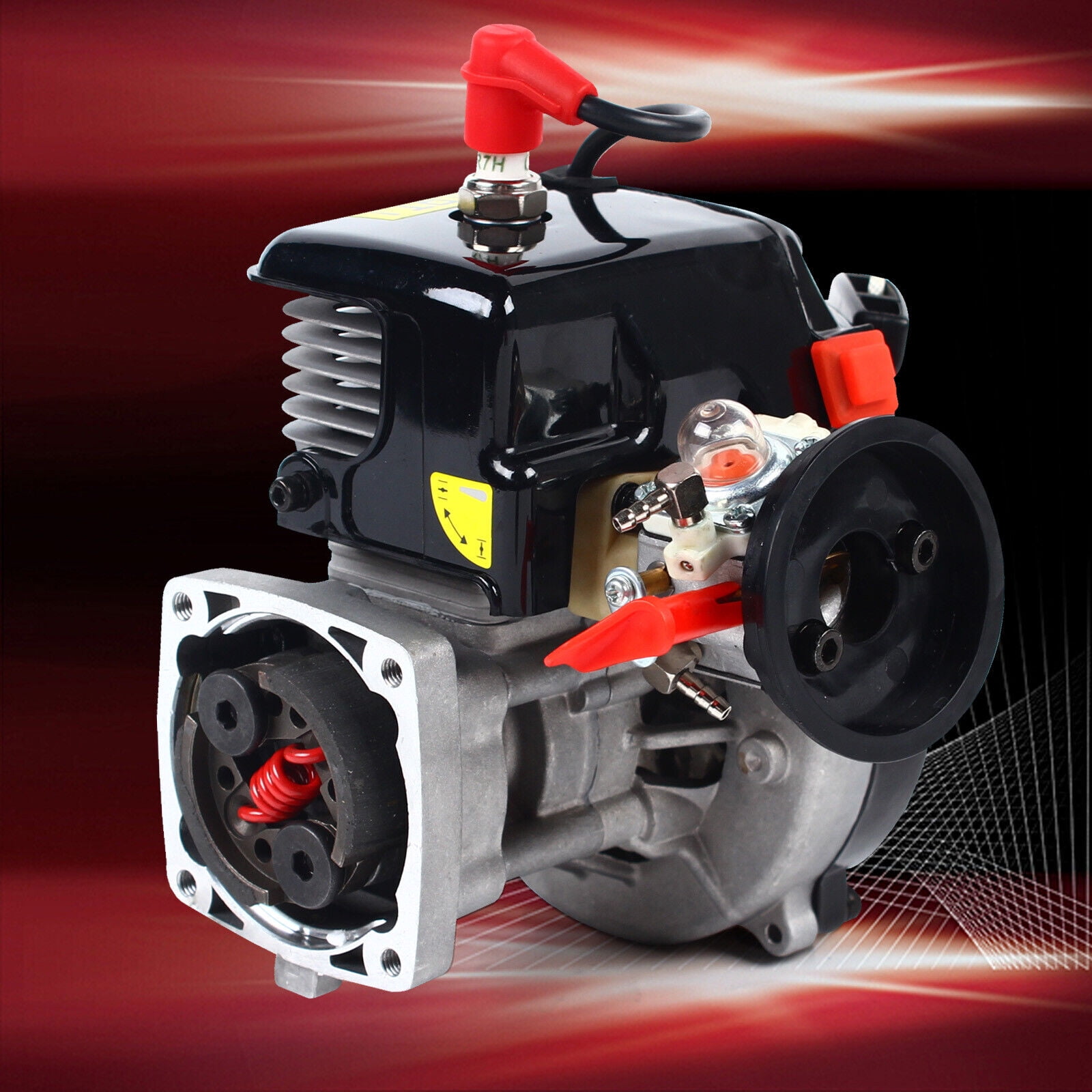 30.5CC Four-point Fixed Engine, 2-Stroke Engine Kit, 30.5cc Air-cooled ...