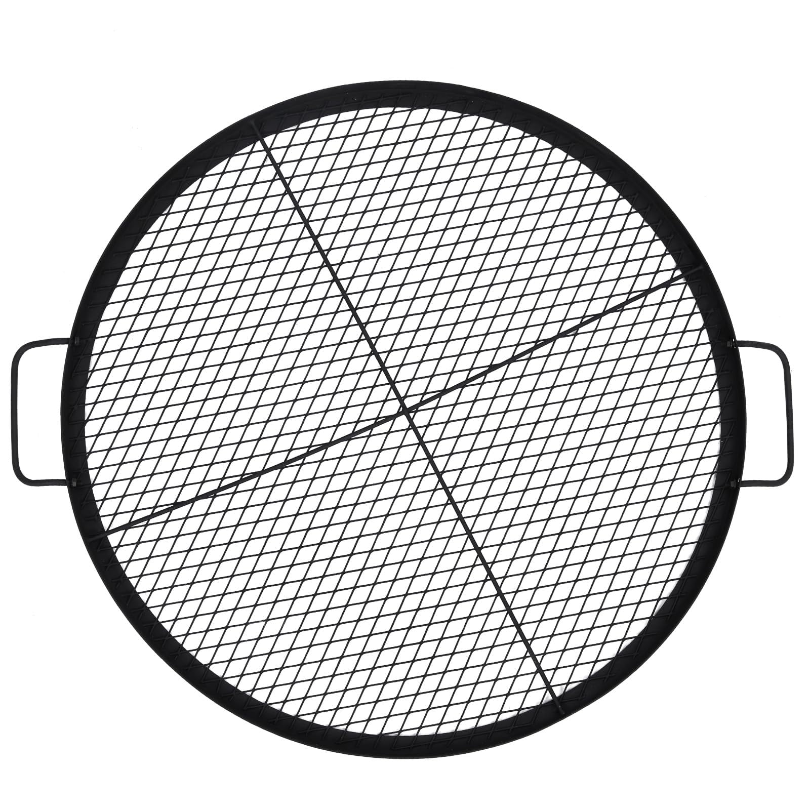 30.5in Foldable Fire Pit Cooking Grill Grate, Round Cooking Grate,X ...