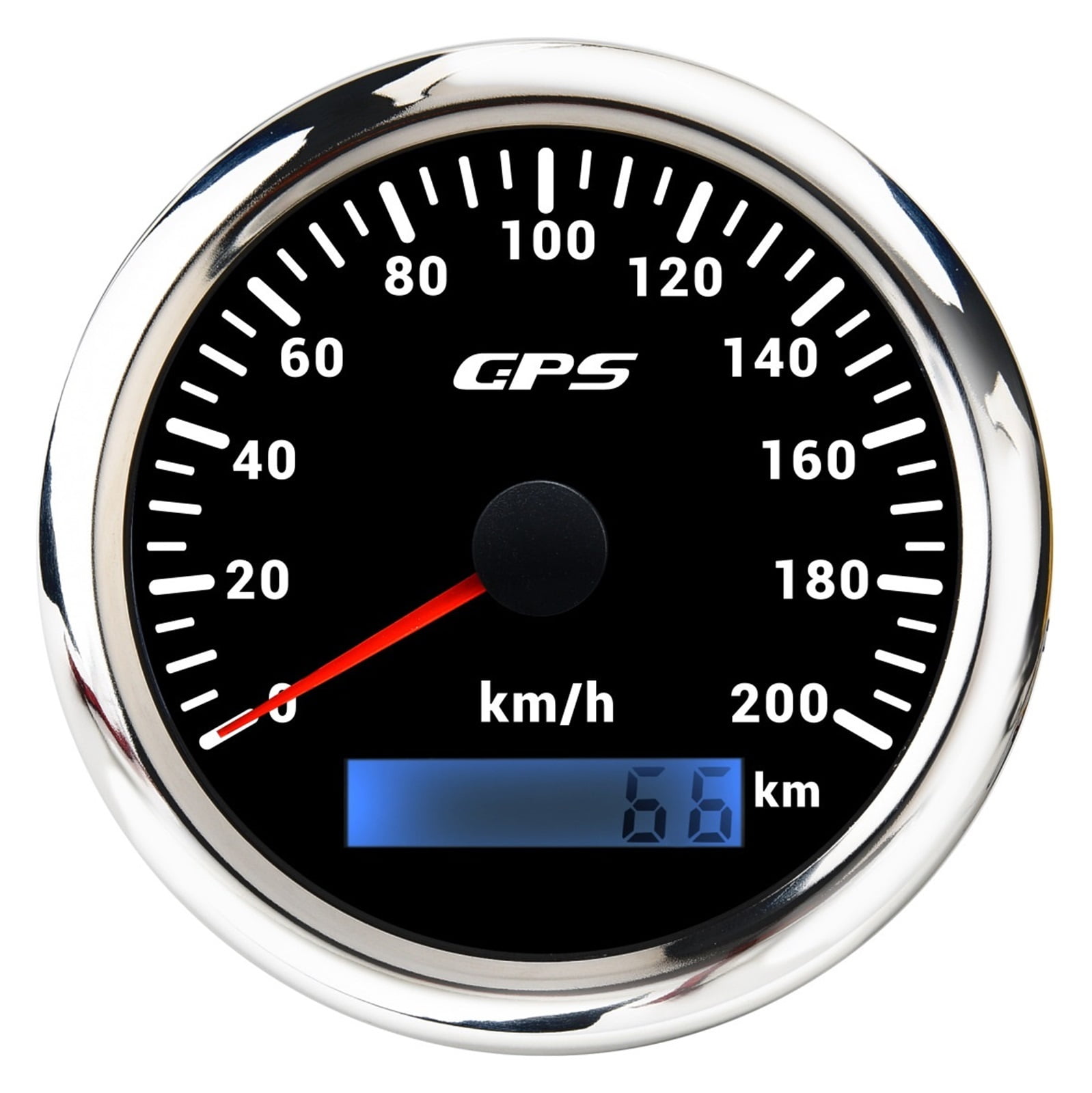 30/60/120/200KM/H Car GPS Speedometer Gauge With GPS Antenna 7 Color ...