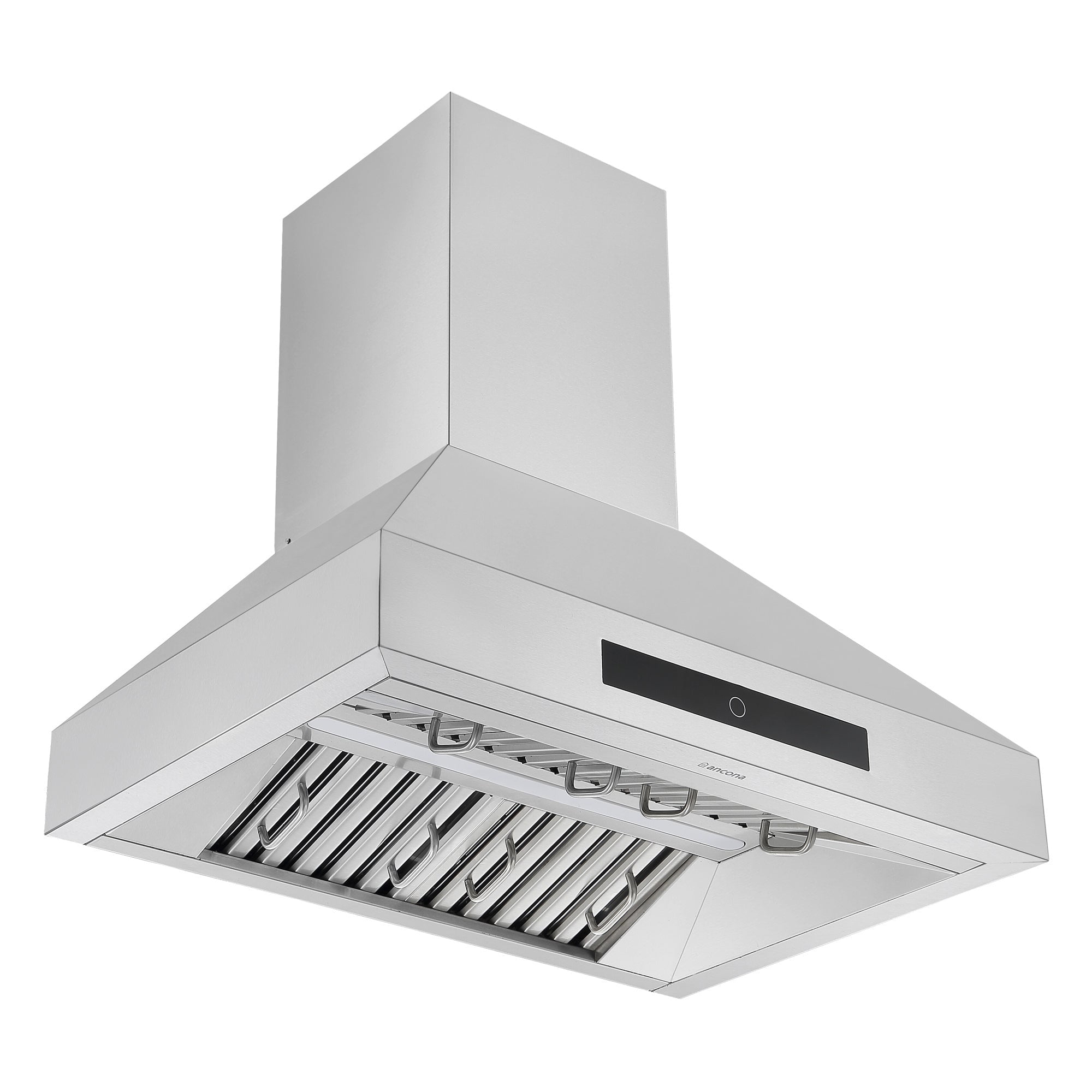 30" 600 CFM Ducted Wall Mount Pyramid Range Hood in Stainless Steel ...