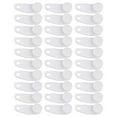 30/60Pcs Curtain Track Hooks Replacement White PVC Track Gliders ...