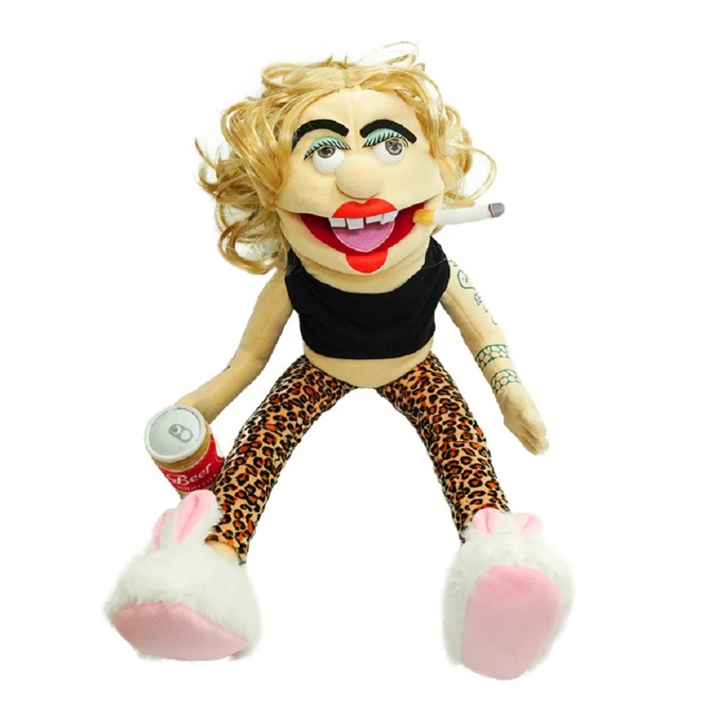 30/60cm Jeffy Hand Puppet Plush Children Soft Doll Talk Show Party ...