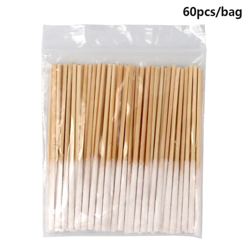 30/60pcs Disposable Longer Cotton Swab Brush Lint Free Micro Brushes ...