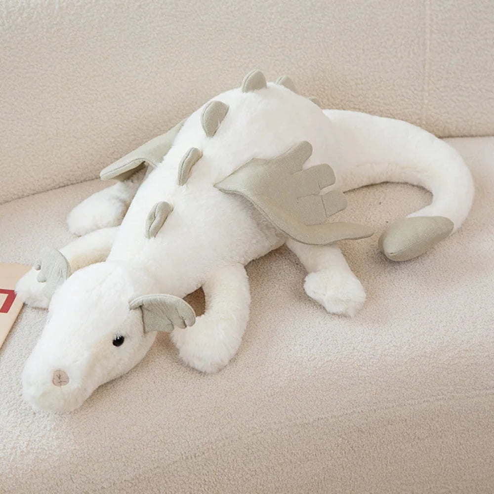 30-90cm Cartoon Hot Flying Dragon Plush Toy With Wings Blue Green White ...