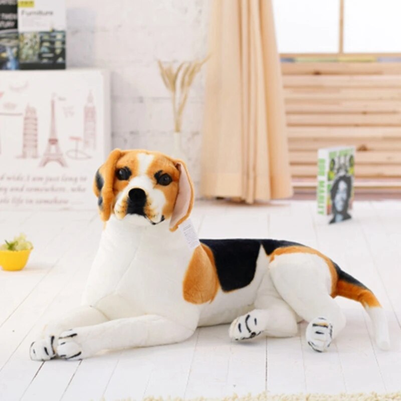 30-90cm New Simulation Giant Dog Toy Realistic Stuffed Animals Miguel ...