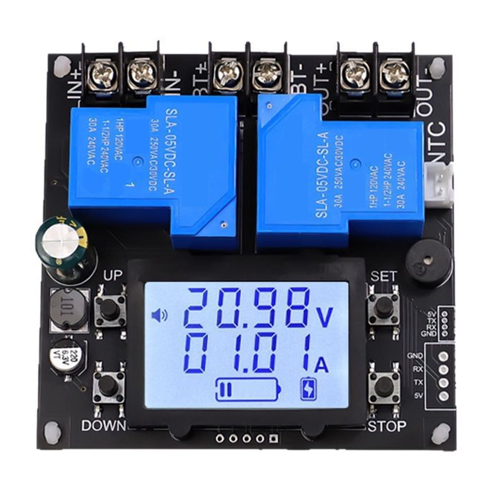 30 A Relays Voltages Protectors LCD Display Auto CutOff Switcher For ...