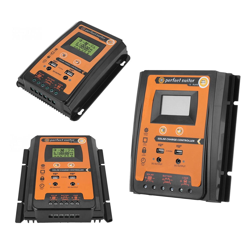 Solar Charge Controller with LCD Display for Charging 30A 50A Multi ...
