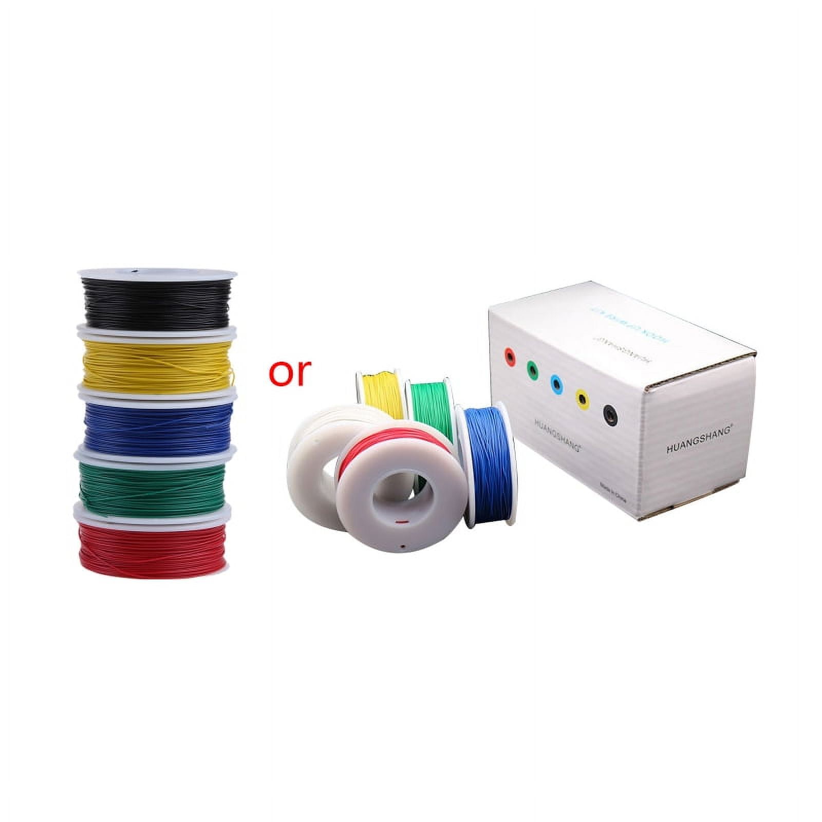 30 AWG Stranded Wire Spool 5 Colors in a Box Mixed Wire Hook Up Wire ...