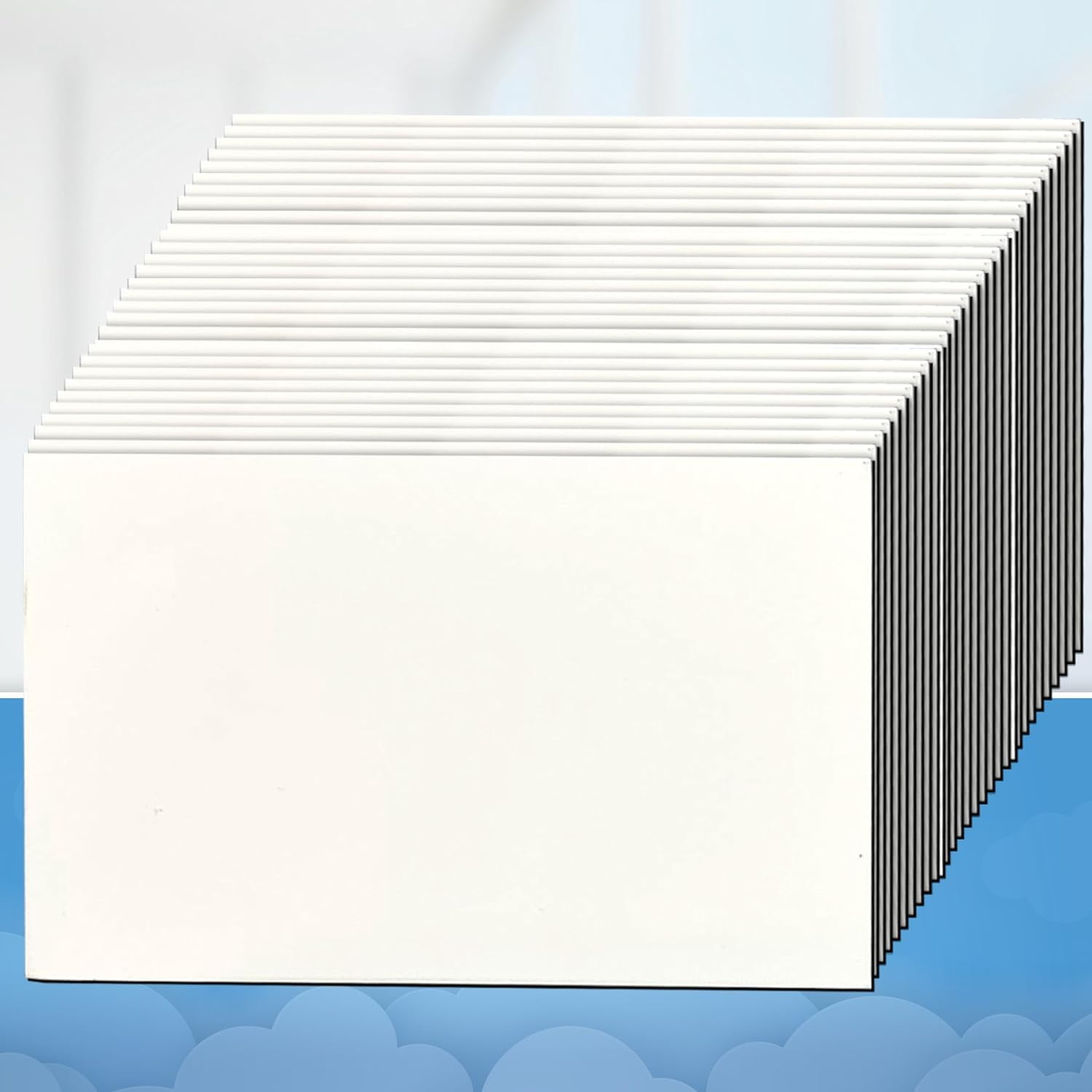 30 Additional Magnetic Dry Erase Blank Magnets for to Write On/Put ...