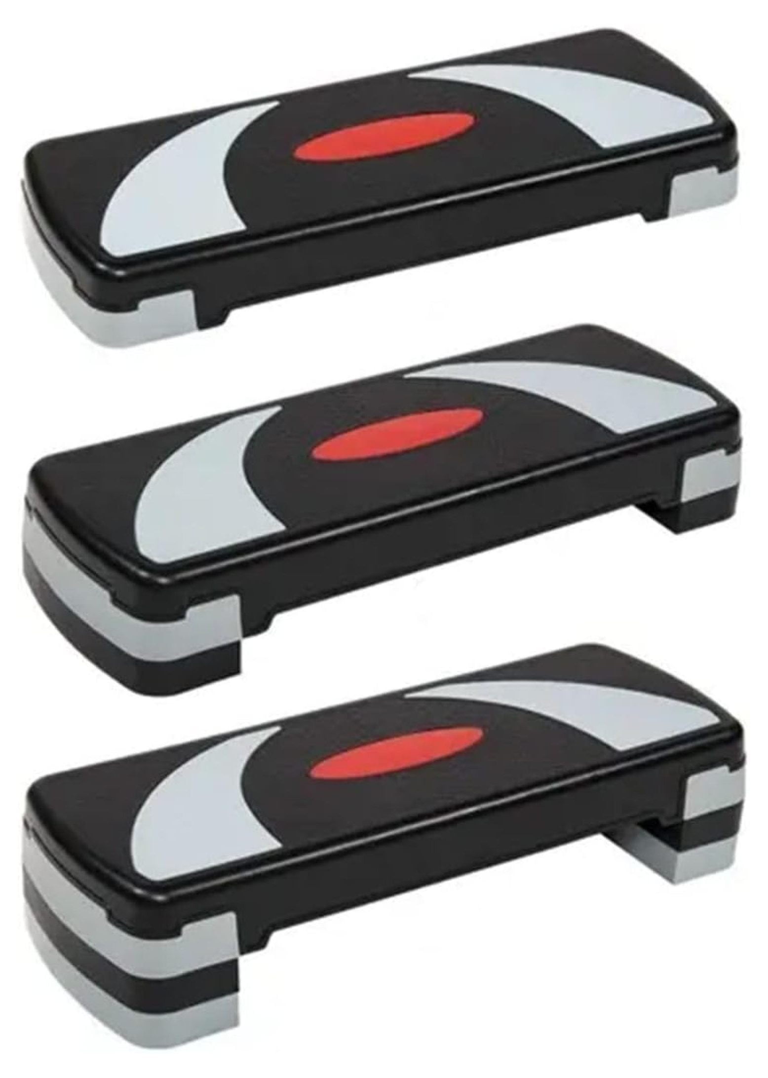 30" Aerobic Step Platform Stepper Adjust 4"-6"-8" Fitness Step Exercise ...