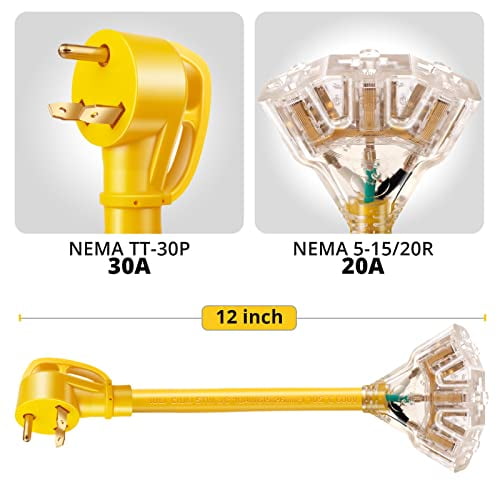 30 Amp to 110 Amp Adapters in RV Adapters - Walmart.com