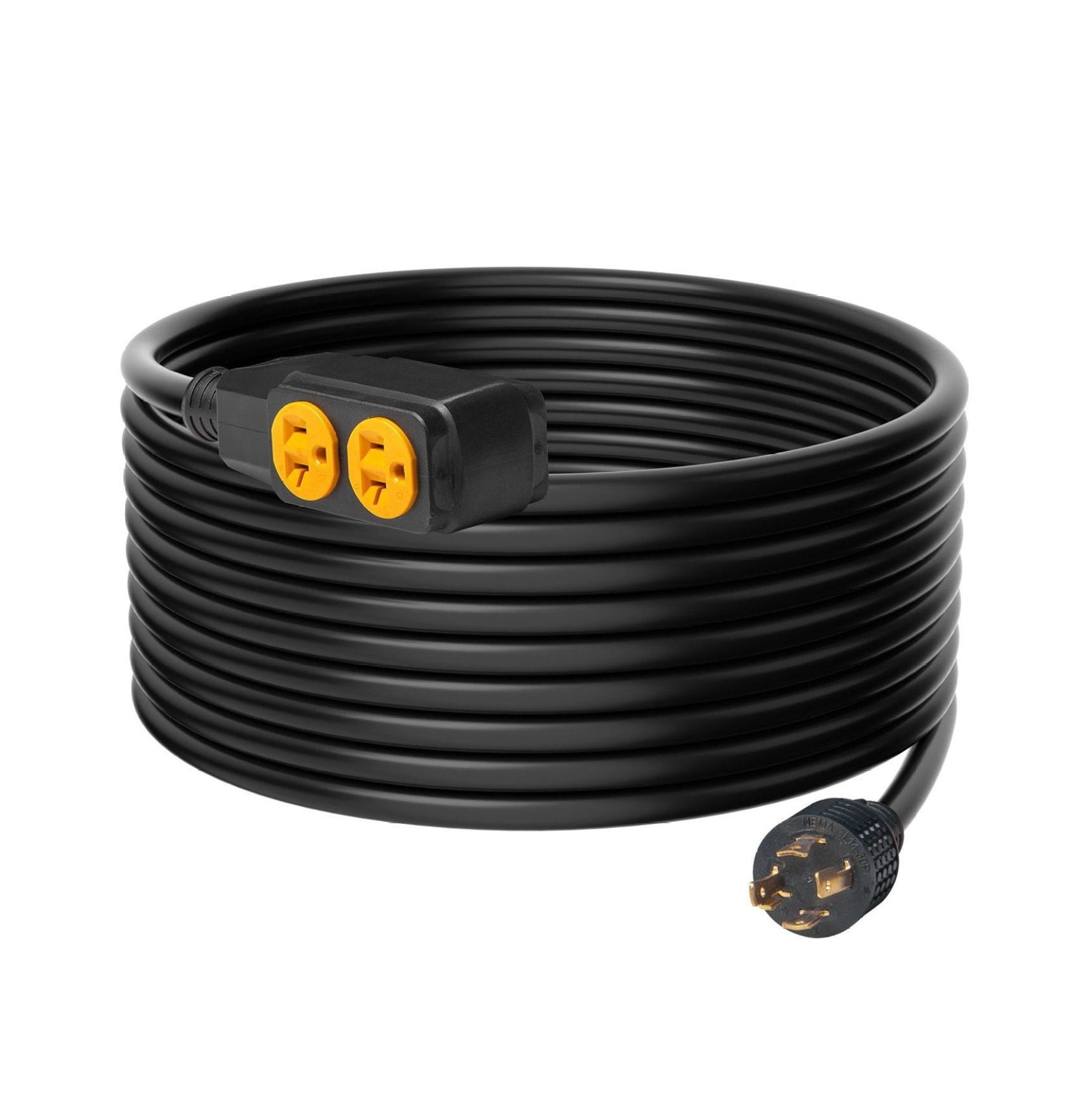 30-Amp Generator Extension Cord, 25 Feet, 125V 3750W Heavy Duty ...