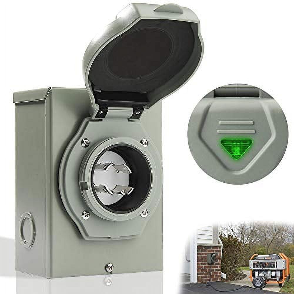 30 Amp Power Inlet Box, NEMA 3R Power Inlet Box, NEMA L14-30P PB30 ...