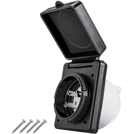 30 Amp Twist Lock RV Shore Power Inlet 125V/120V, RV Shore Power Inlet ...