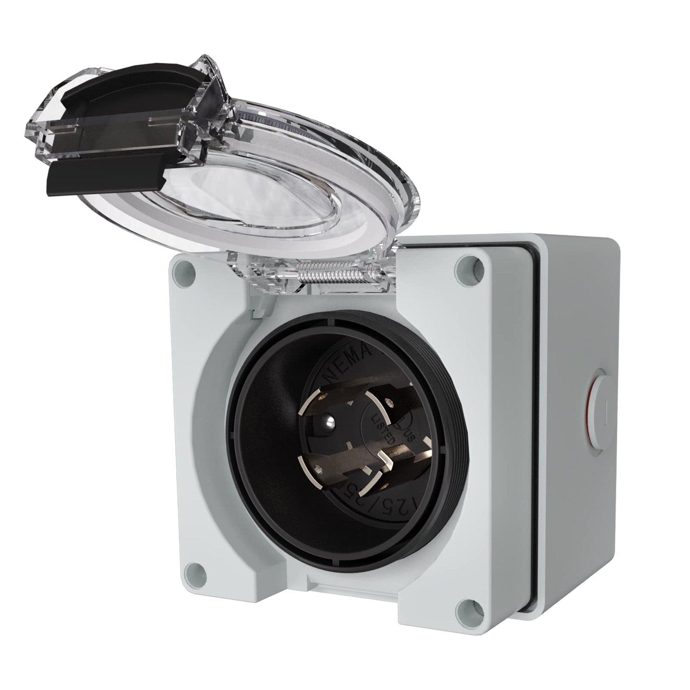 30 Amp Weatherproof Generator Power Inlet Box NEMA L14-30P 7500W ...