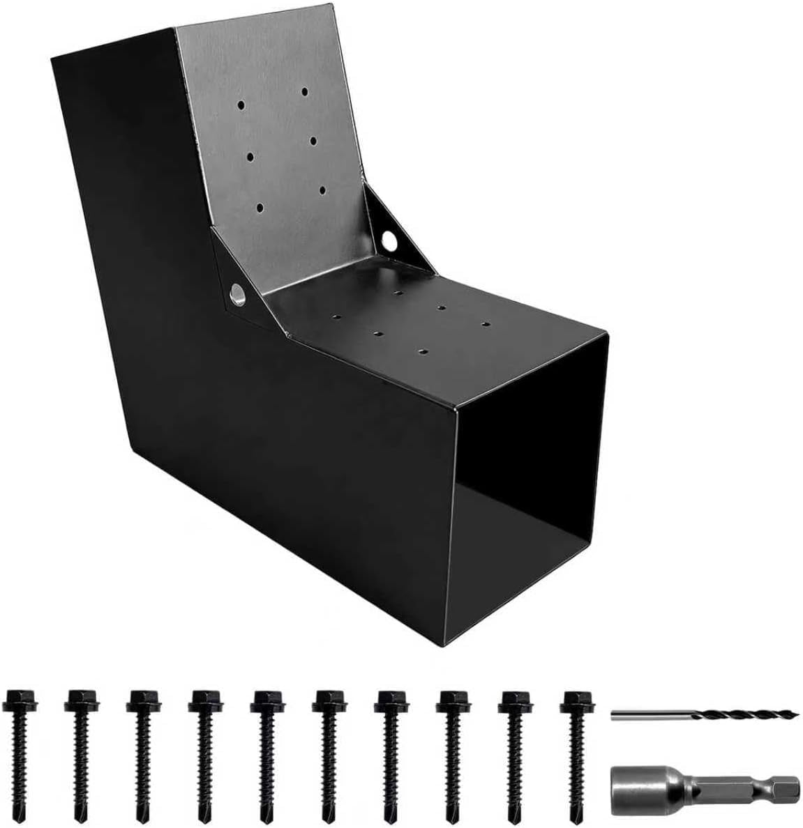30° Angle Slant Pergola Bracket Kits,2-Way L-Shaped Slant Roof Post ...