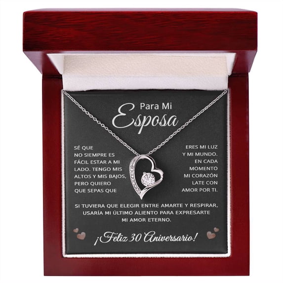 30 Anos de Aniversario Para Mi Esposa - 30 Year Aniversario Gift for ...