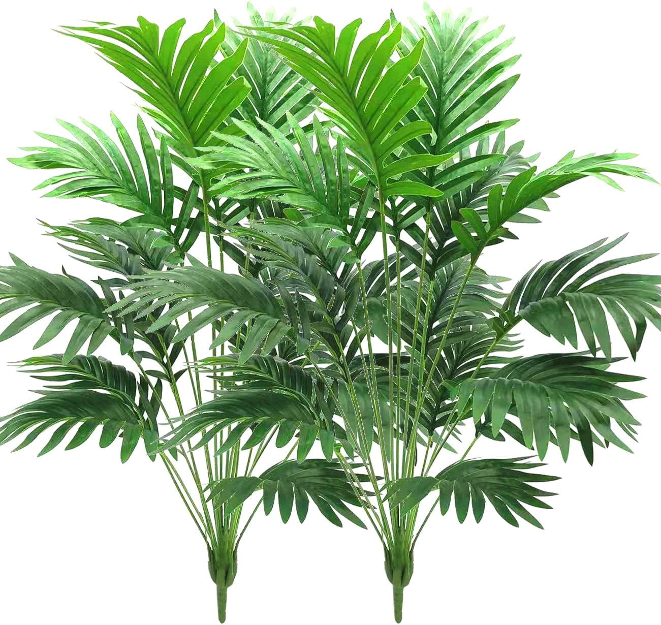 30" Artificial Palm Plants Leaves Tropical Greenery Bush Imitation Faux ...