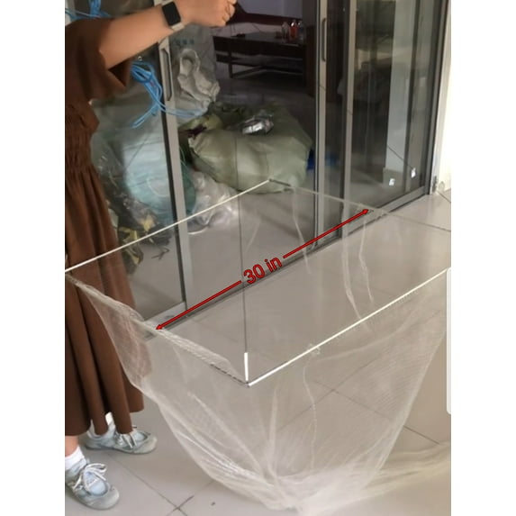 30" Ballyhoo Square Live Bait Drop Net – Mono Bridle System, Strong ...