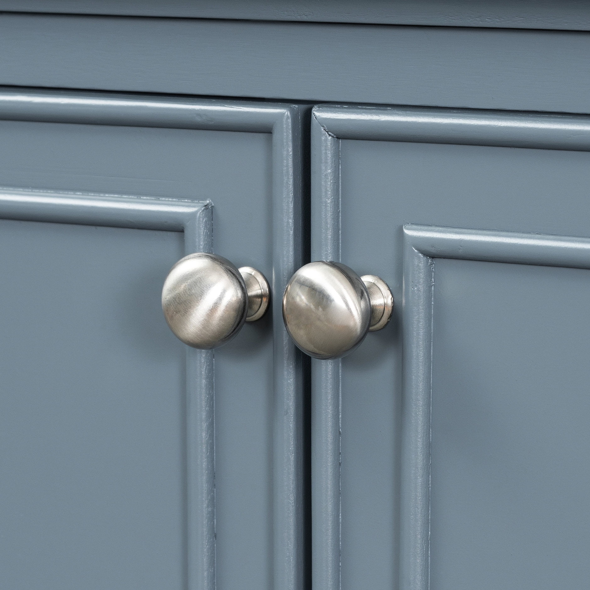 30" Bathroom Vanity with Blue Finish and Ceramic Basin Sink | MDF ...