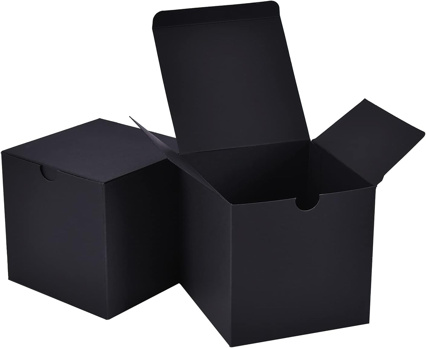 30 Black Boxes 3x3x3 , Small Cardboard Boxes Paper Cube Favor Box Easy ...