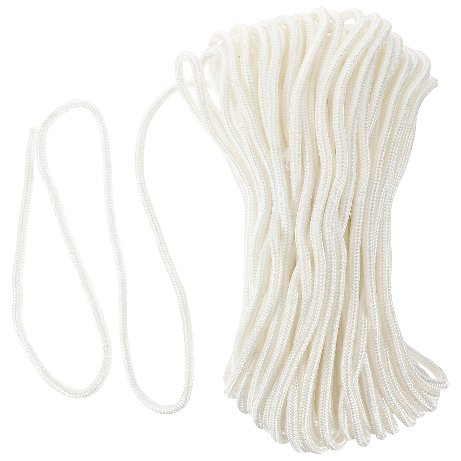 30M Solid Braided Nylon Rope Weather Resistant for Camping Indoor ...