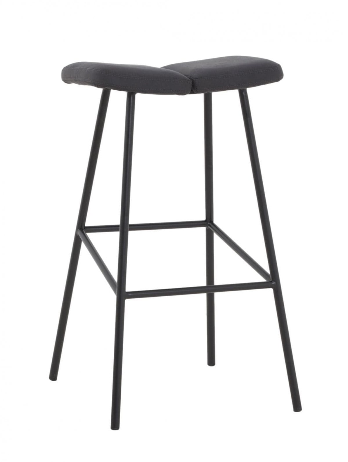 30" Brown Black Bar Height Backless Bar Chair With Footrest - Walmart.com