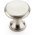 30 Brushed Nickel Kitchen Cabinet Knobs, Solid Pulls Zinc Handles ...