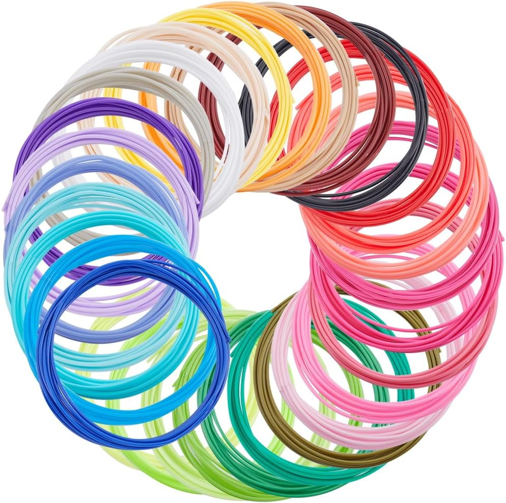 30 Bundles 30 Colors 3D Printing Pen Filament PLA Refills for 3D Pens ...