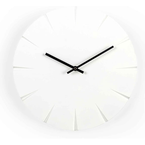 30 CM Wood Wall Clock Silent Non-Ticking Battery Operated for Living ...