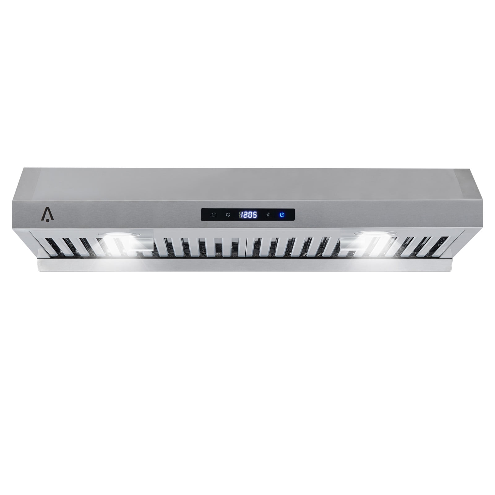 30" Under Cabinet Range Hood, 400 CFM Stainless Steel Range Hood with Digital Touch Screen and ...