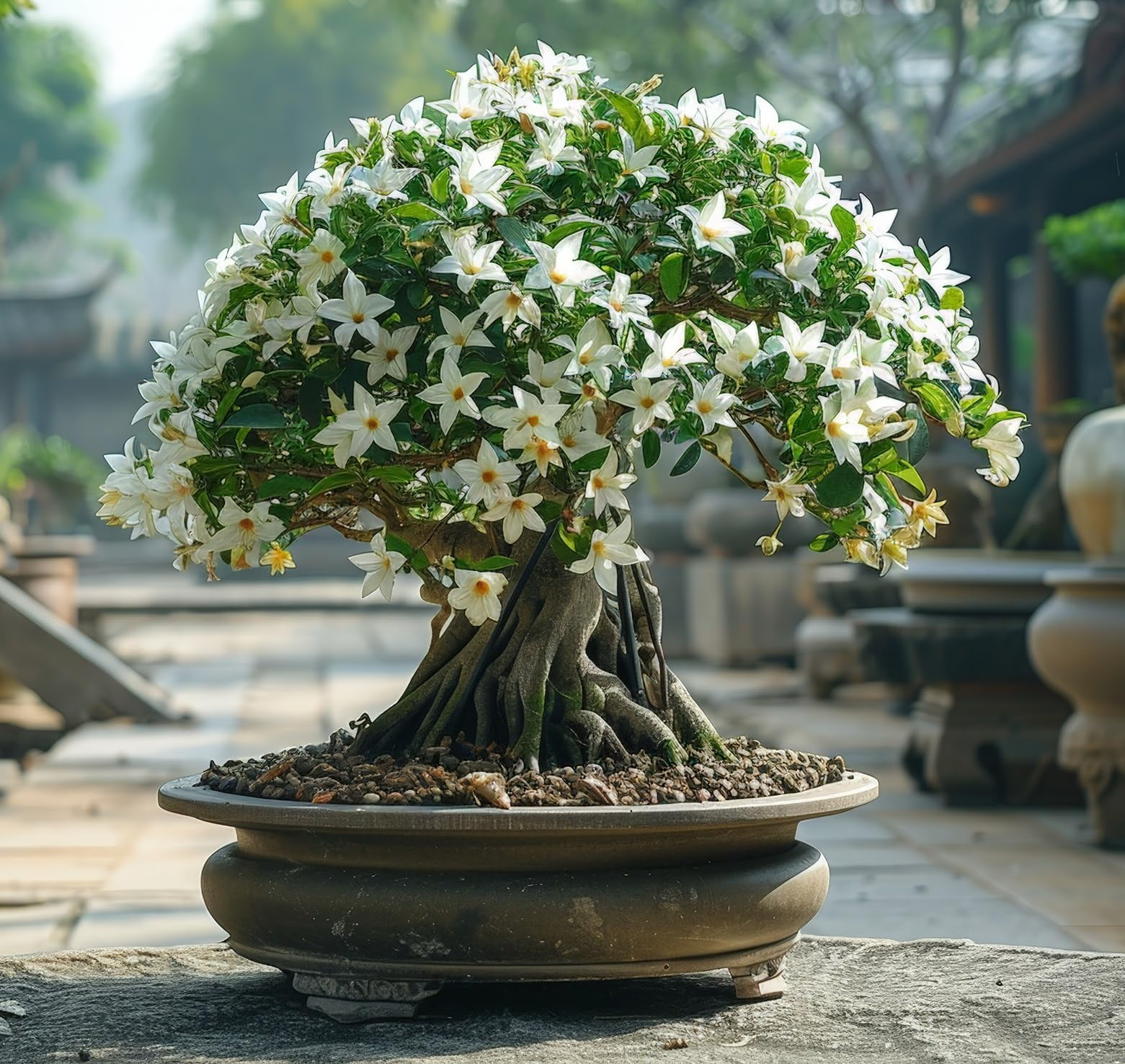 30 Cape Jasmine Bonsai Tree Seeds for Planting - Flowering Bonsai ...