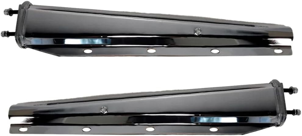 30" Chrome Spring Loaded Mud Flap Hanger Pair - 2.5" Bolt Spacing for ...