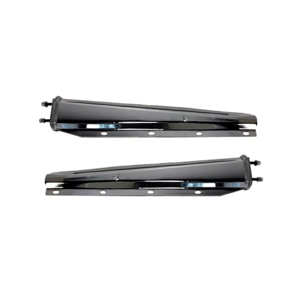 30" Chrome Spring Loaded Mud Flap Hanger Pair - 2.5" Bolt Spacing for ...