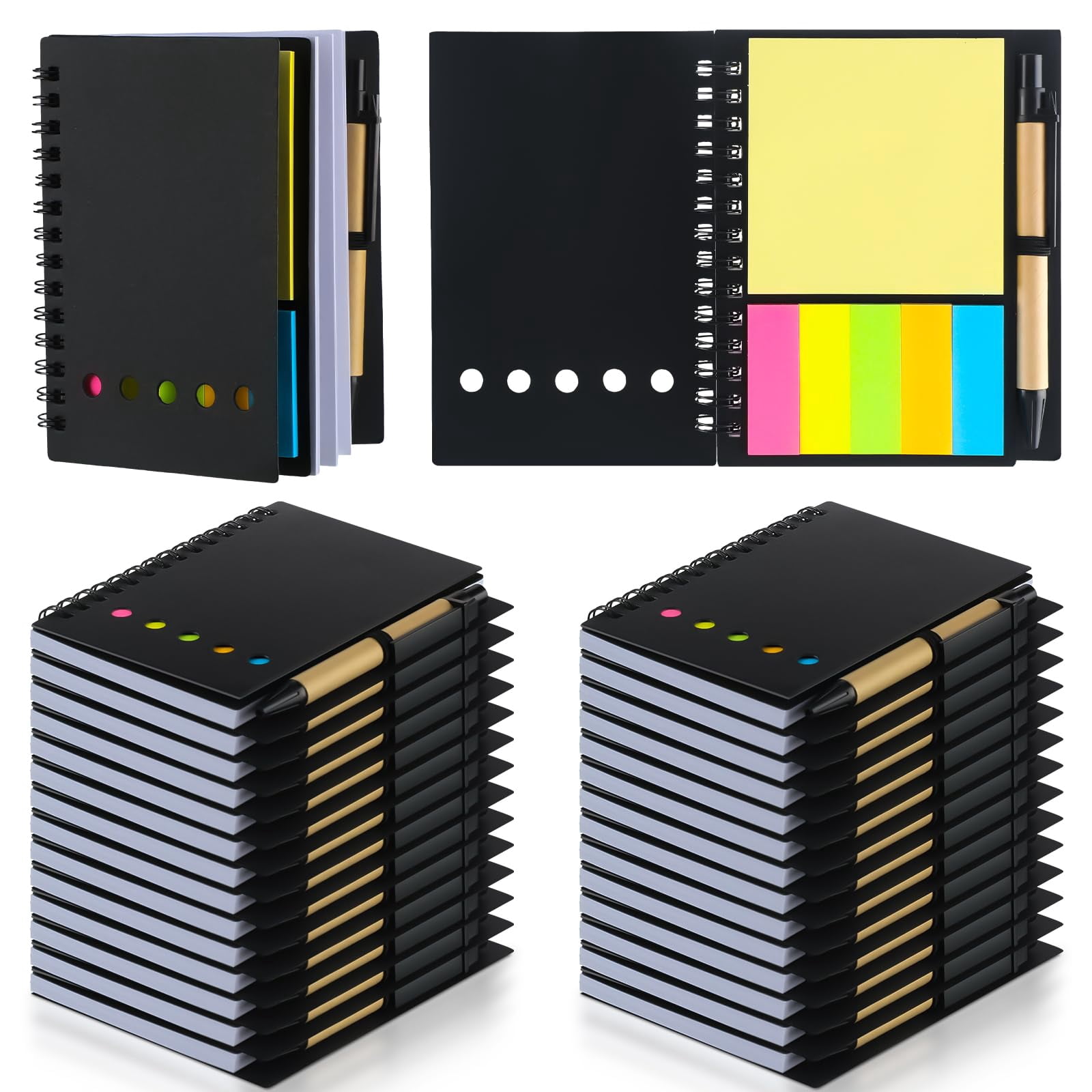 30-Classic Lined Spiral Pocket Notebook and Pen Set - Walmart.com